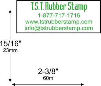 Rectangle Self Inking Stamps - Order Online at TST Rubber Stamp