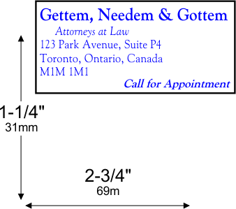 Rectangle Self Inking Stamps - Order Online at TST Rubber Stamp